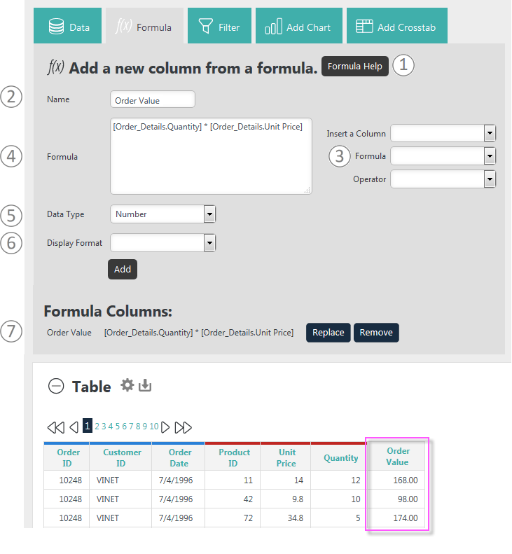 InfoGo Creating Formula Columns Logi Analytics